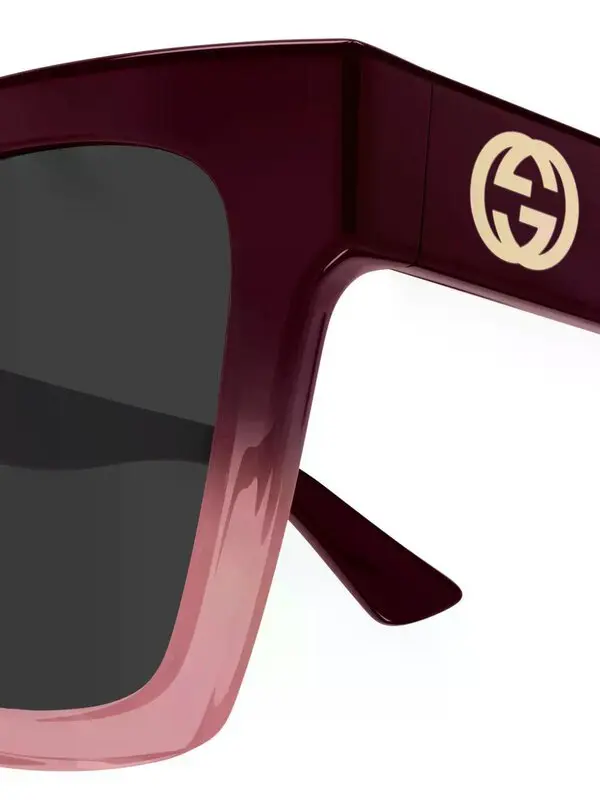 Gucci Geometric Frame Sunglasses