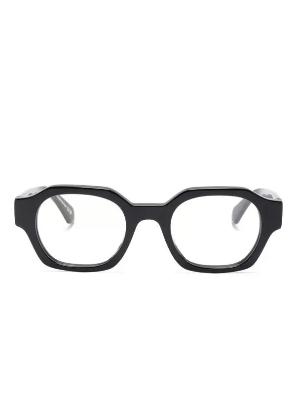 Off-White Logo-print Eyeglasses - Black