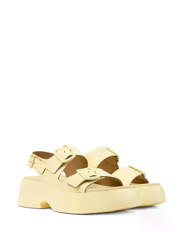 Camper Tasha Buckle Sandals - Yellow