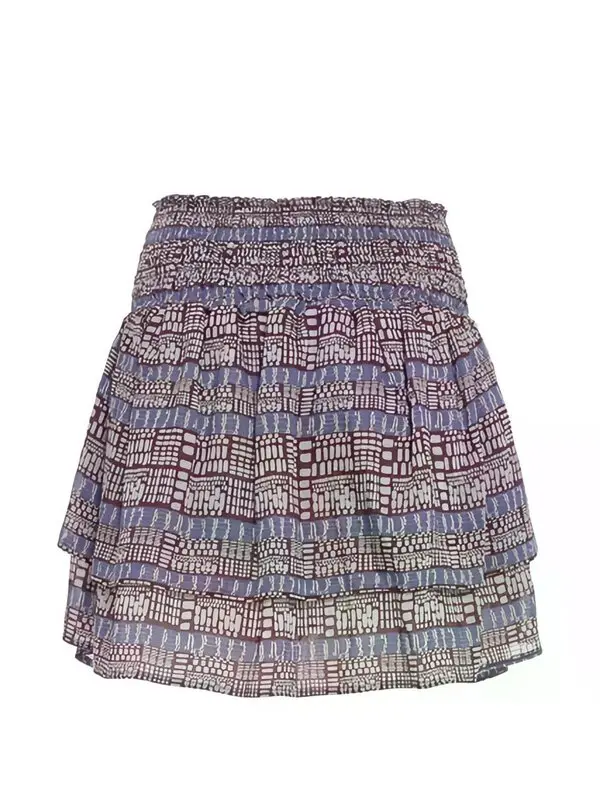 Devotion Patterned Mini Skirt