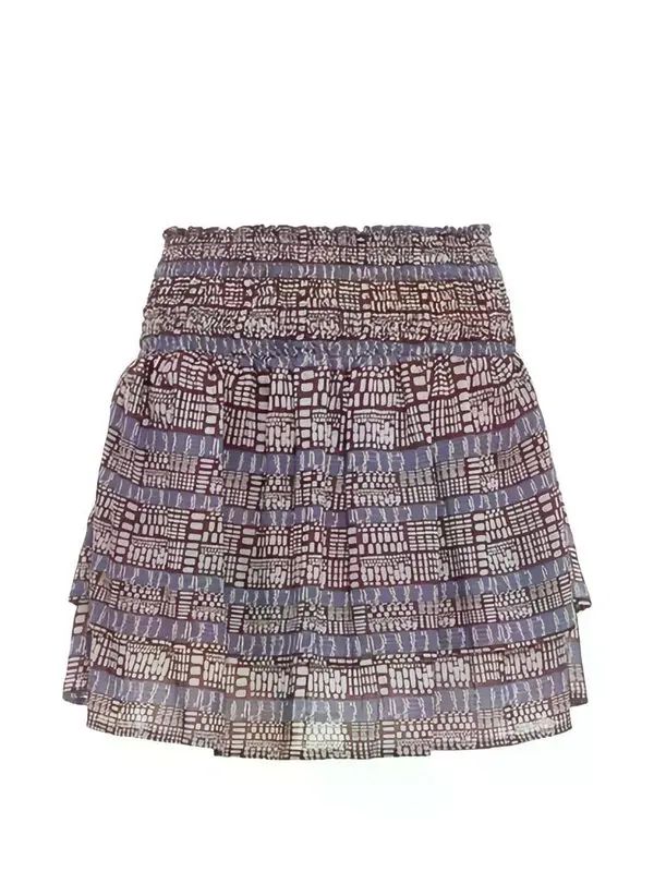 Devotion Patterned Mini Skirt
