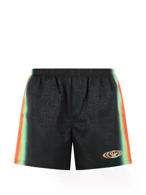 Casablanca Monogram Swimming Shorts - Black