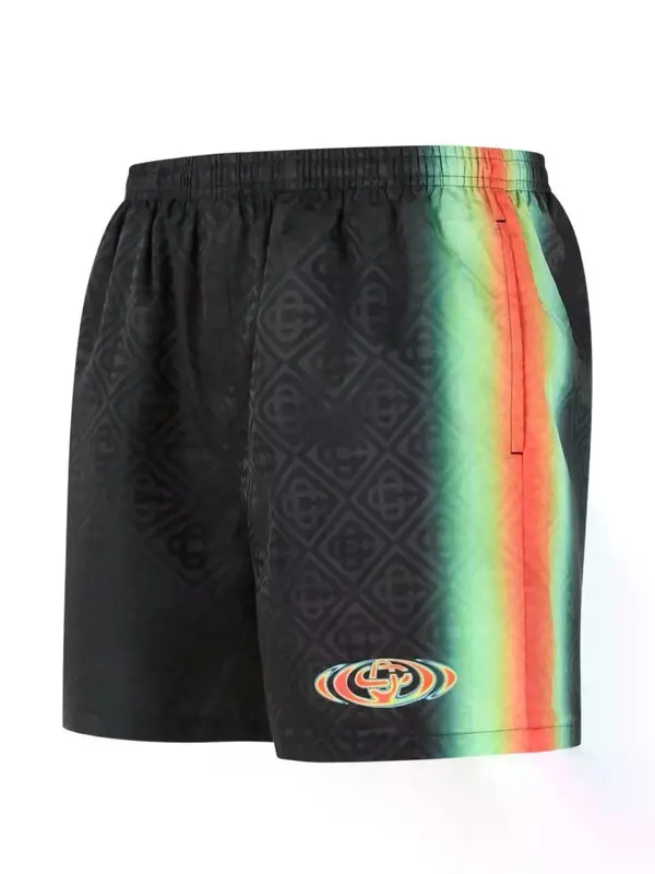 Casablanca Monogram Swimming Shorts - Black