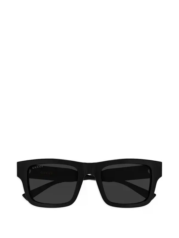 Gucci Rectangle-frame Logo Sunglasses - Black
