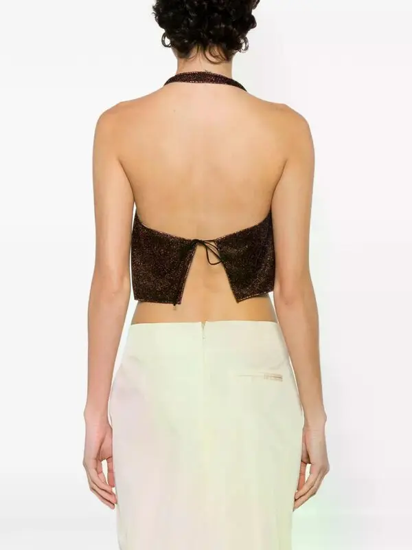 Oseree Ring-detail Top - Brown