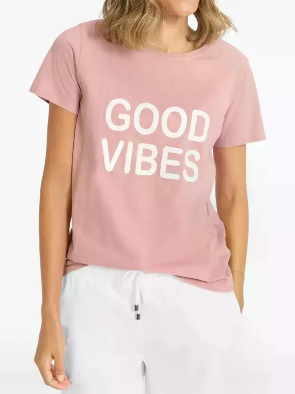 JUVIA Christina Letter-print T-shirt