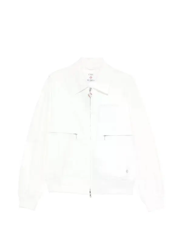 Casablanca Zip-up Jacket - White
