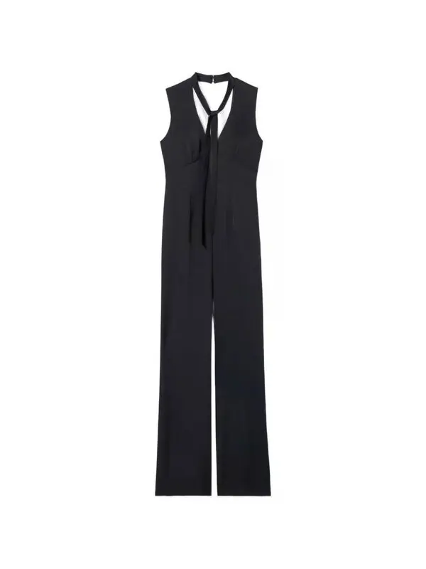 Claudie Pierlot Tie Neck Jumpsuit - Blue