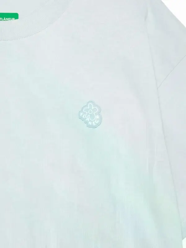 FLANEUR Logo-patch T-shirt - Blue