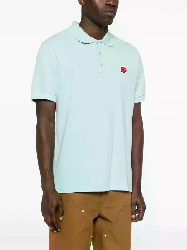 Kenzo Floral-patch Polo Shirt