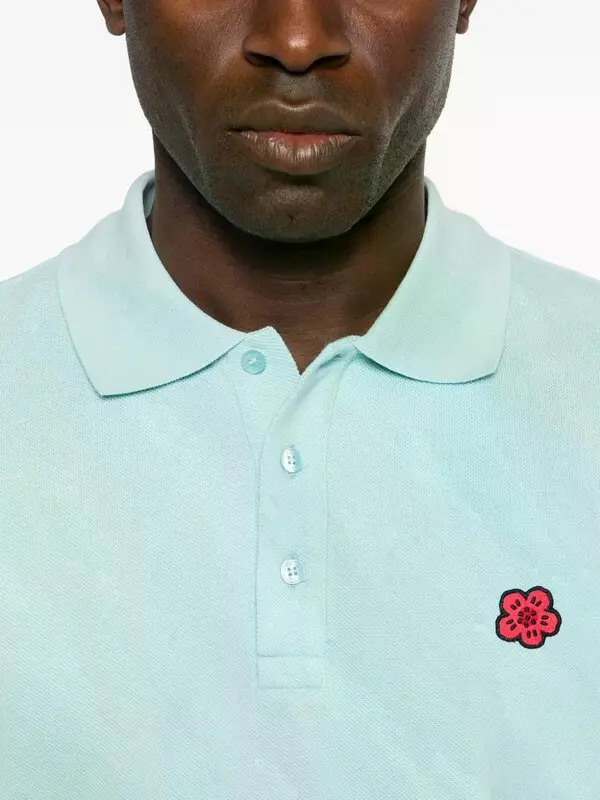 Kenzo Floral-patch Polo Shirt