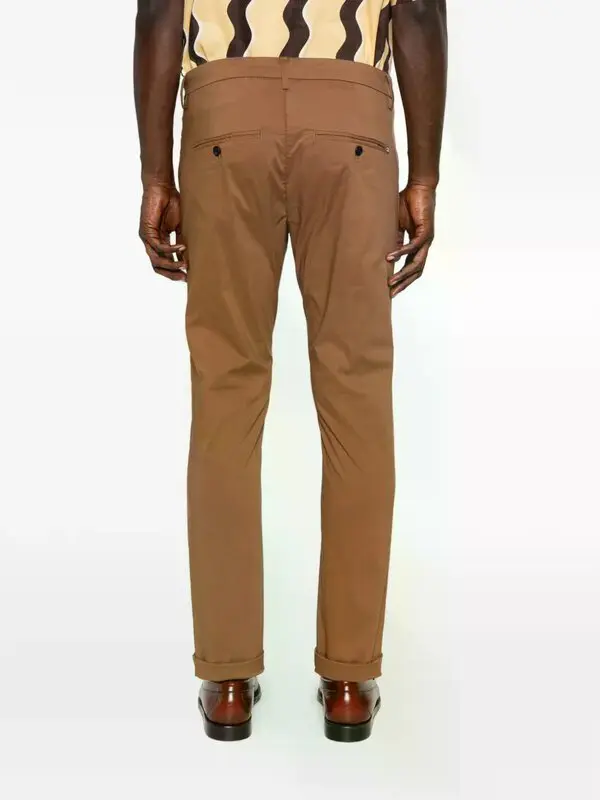 DONDUP Cuffed Trousers - Brown