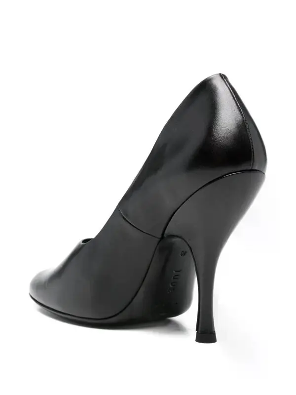 JUDE Date Leather Pumps - Black