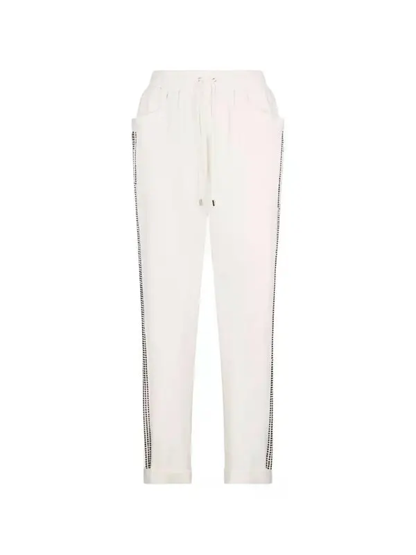 Liu Jo Rhinestone Drawstring Track Pants