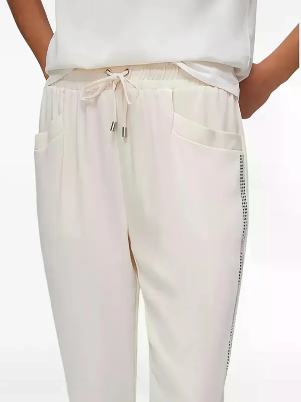 Liu Jo Rhinestone Drawstring Track Pants