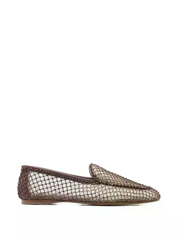 FORTE_FORTE Strass Mesh Loafers