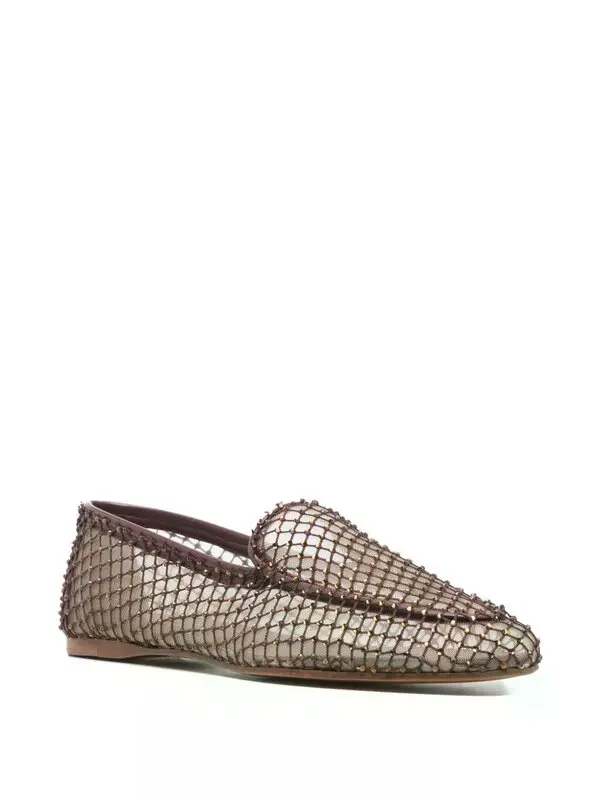 FORTE_FORTE Strass Mesh Loafers