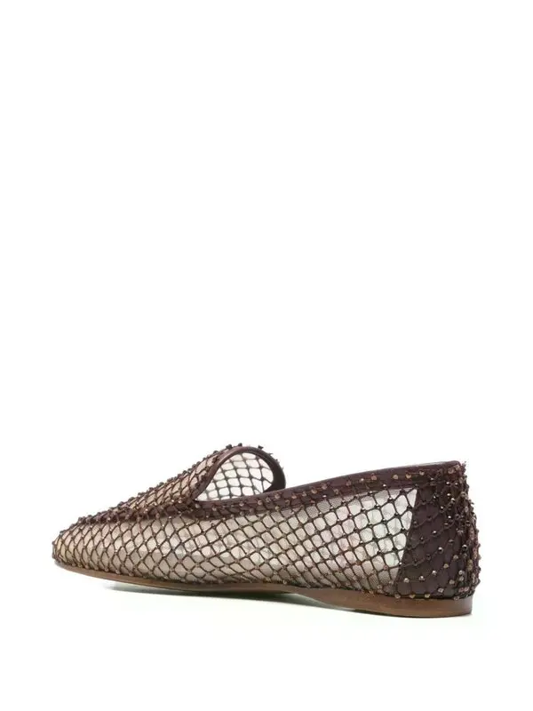 FORTE_FORTE Strass Mesh Loafers