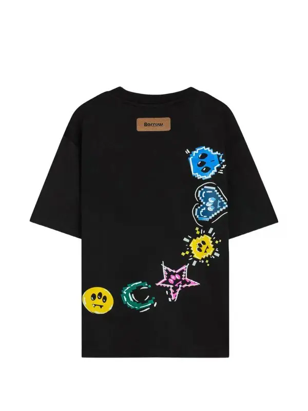 BARROW Crewneck Graphic T-shirt - Black