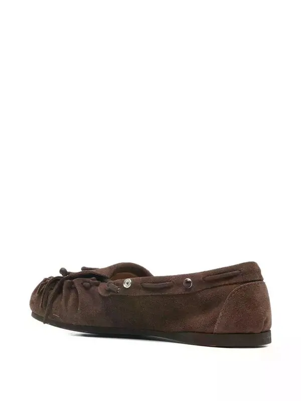 P.a.r.o.s.h Fringed Boat Shoes - Brown