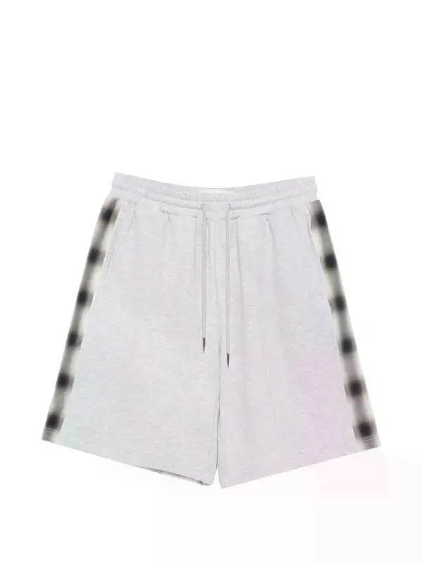 FENG CHEN WANG Checked-panel Track Shorts