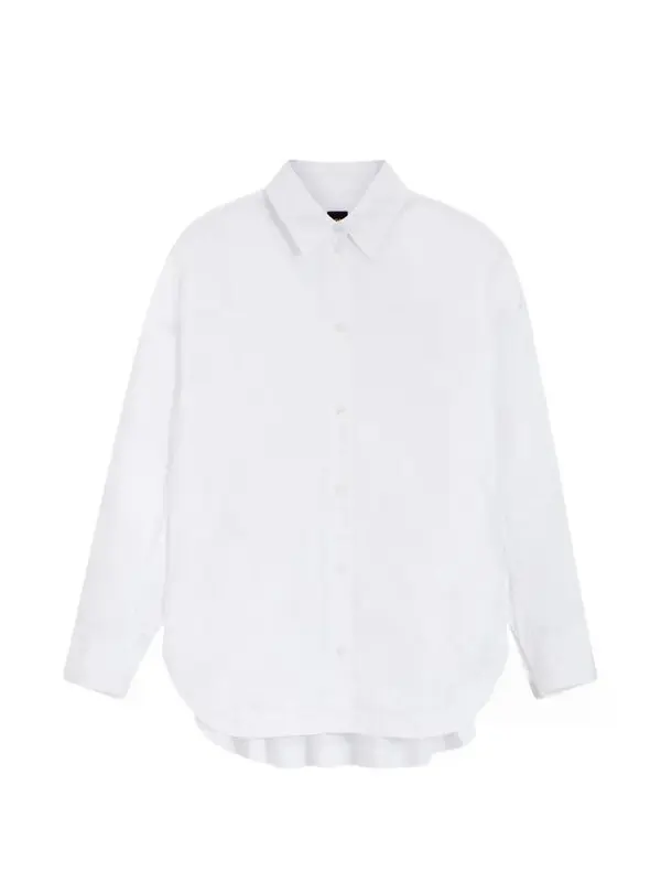 BOSS Oversized-fit Cotton Poplin Blouse - White