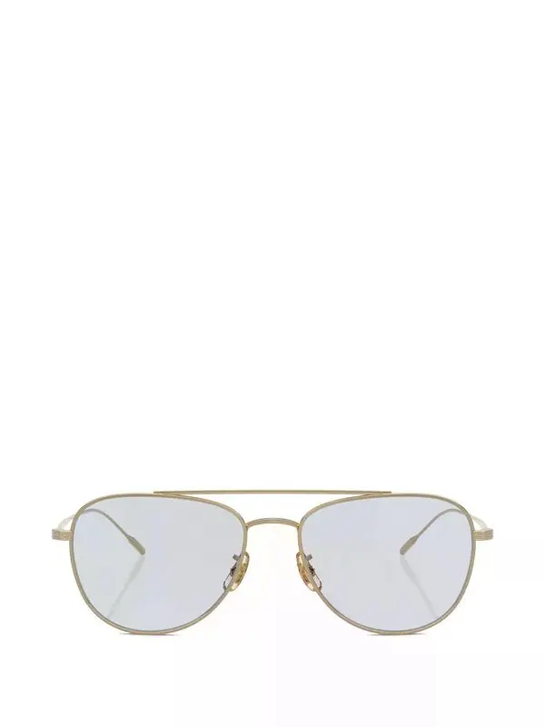Oliver Spencer Stilson Pilot-frame Sunglasses - Gold