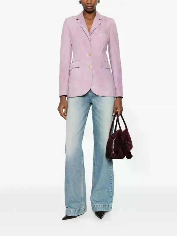 Tagliatore Lamb Leather Blazer