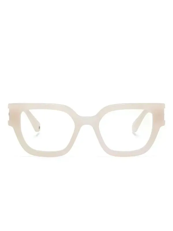 Off-White Square Frame Glasses - Neutrals