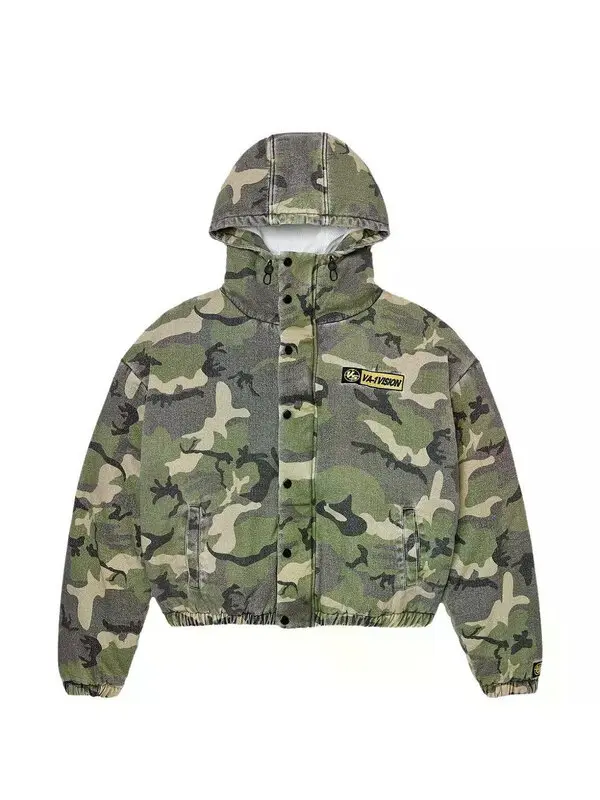 VALE FOREVER Camouflage Puffer Jacket