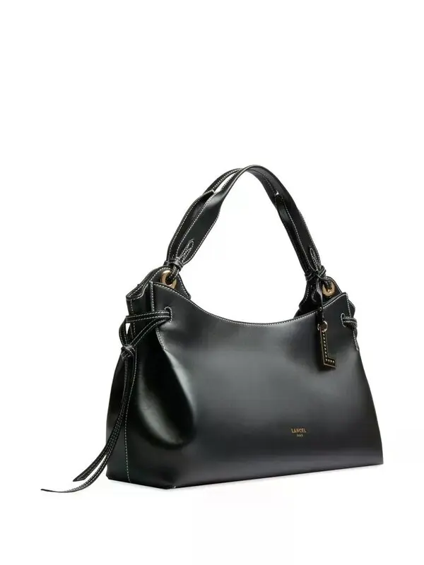 LANCEL Knot Smooth Leather Tote Bag - Black