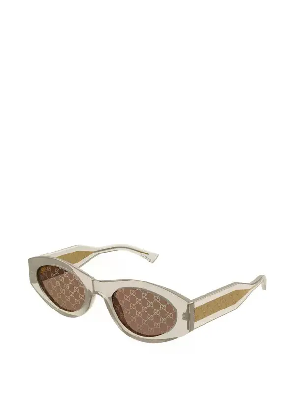 Gucci Geometric-frame Logo Sunglasses