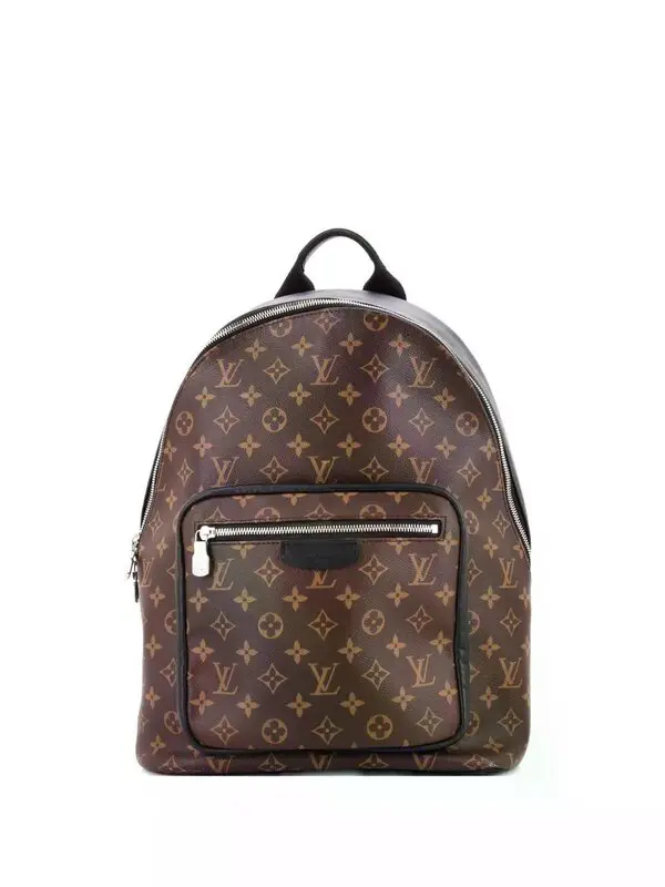 LOUIS VUITTON Josh Nm Macassar Monogram Canvas Backpack - Black