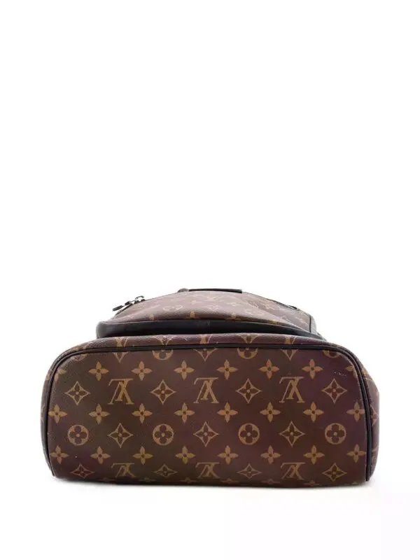 LOUIS VUITTON Josh Nm Macassar Monogram Canvas Backpack - Black