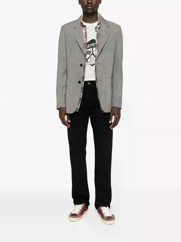 GOLDEN GOOSE Two-button Check Blazer