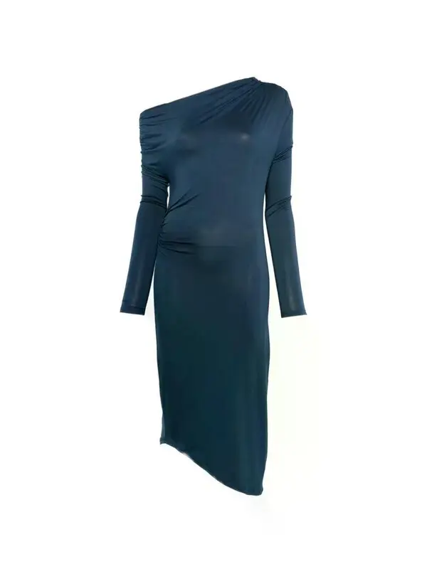 Patrizia Pepe Asymmetric-neck Midi Dress