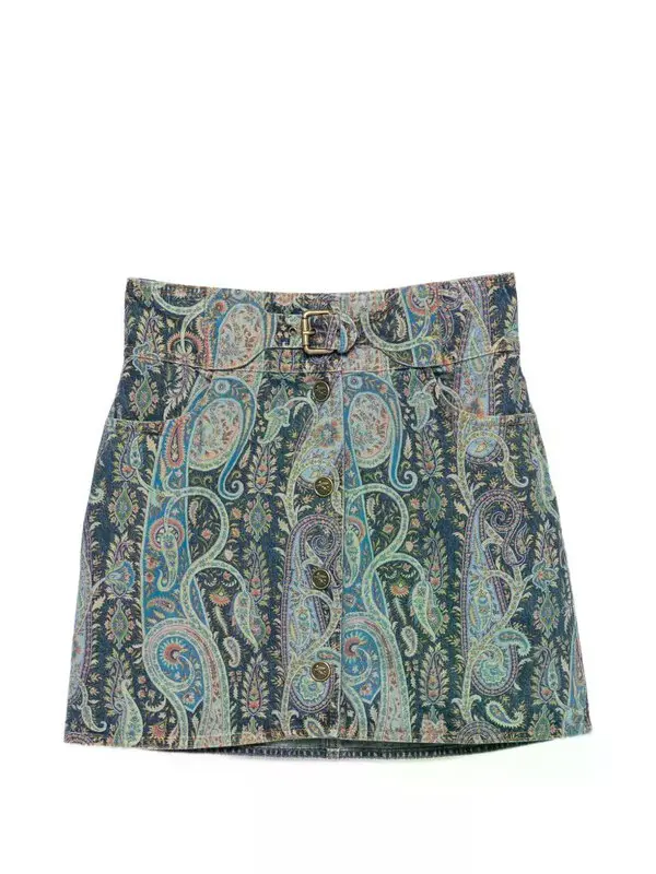 Etro Button-fastening Short Skirt
