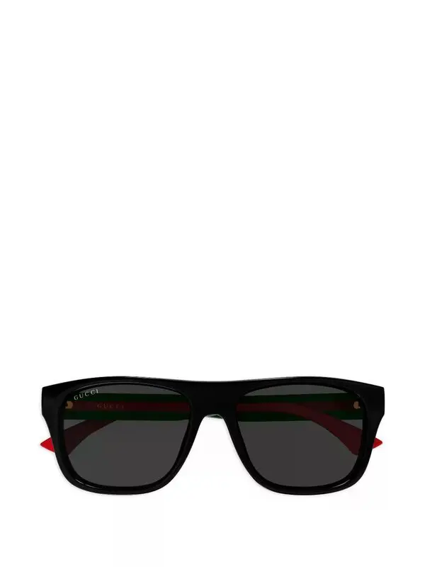 Gucci Rectangle-frame Sunglasses - Black