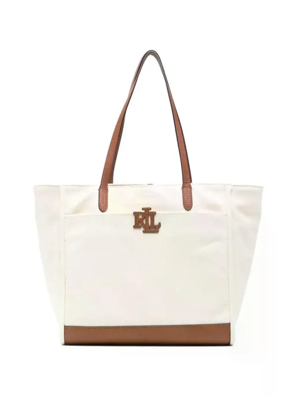 Ralph Lauren Logo Appliqué Shoulder Bag - Neutrals