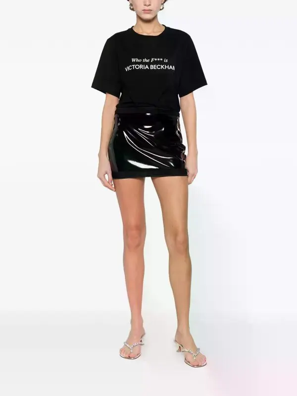 Oseree Mini Skirt - Black