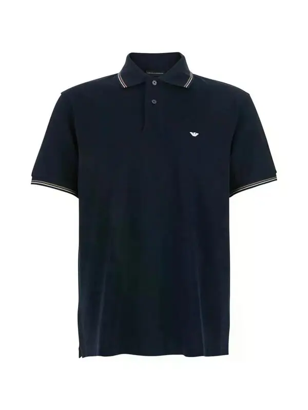 Emporio Armani Logo Polo Shirt - Blue