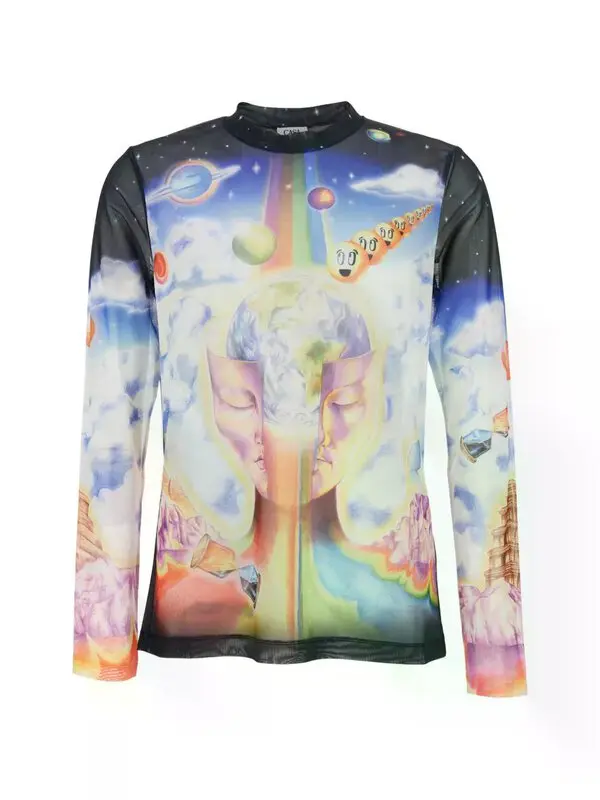 Casablanca Printed Mesh Sweatshirt