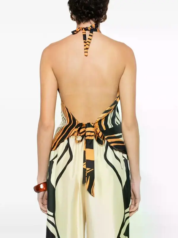 Raquel Diniz Lea Halterneck Striped Top