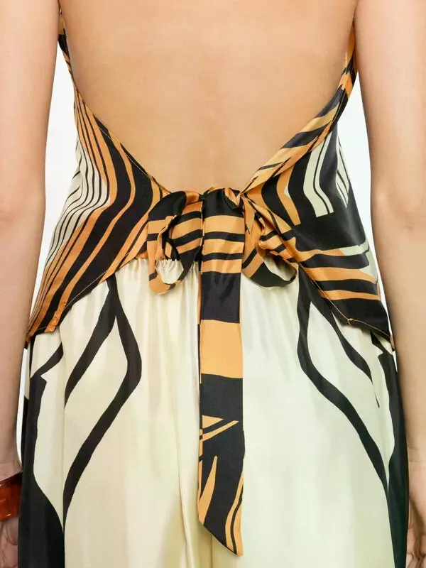 Raquel Diniz Lea Halterneck Striped Top