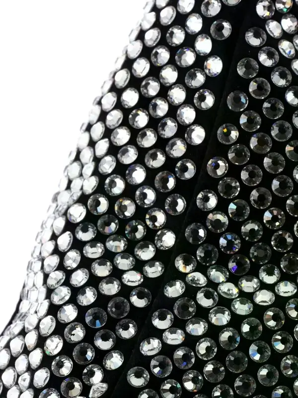 Prada Re-edition 2000 Crystal Embellished Mini Hobo Bag - Black