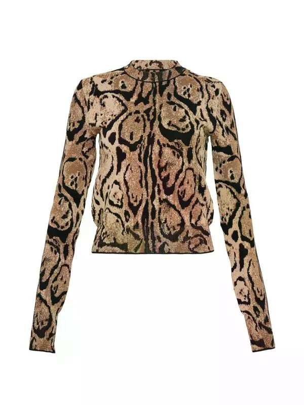 Stella McCartney Animal Print Top - Neutrals