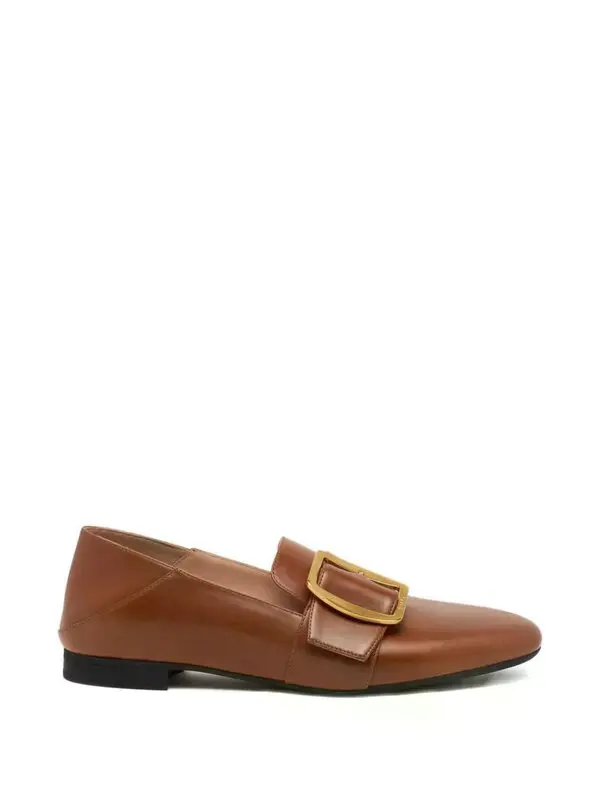 Bally Buckle Leather Pumps
