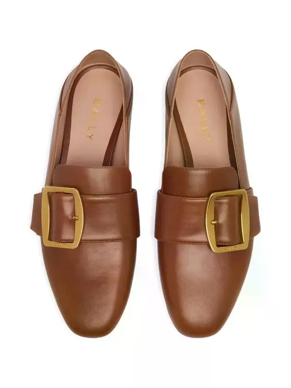 Bally Buckle Leather Pumps