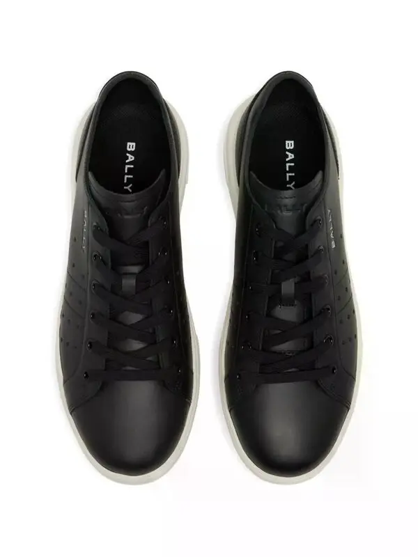 Bally Perforated Leather Lace-up Sneakers