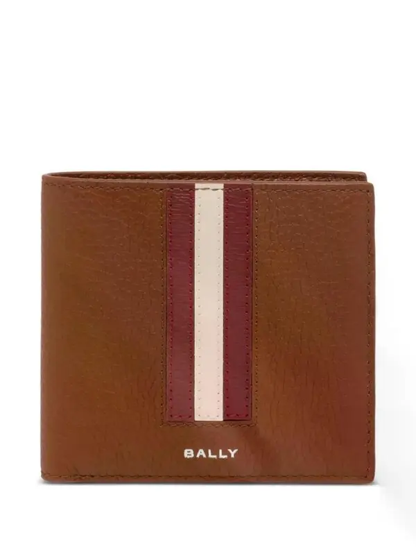 Bally Ribbon Grained-leather Wallet - Brown